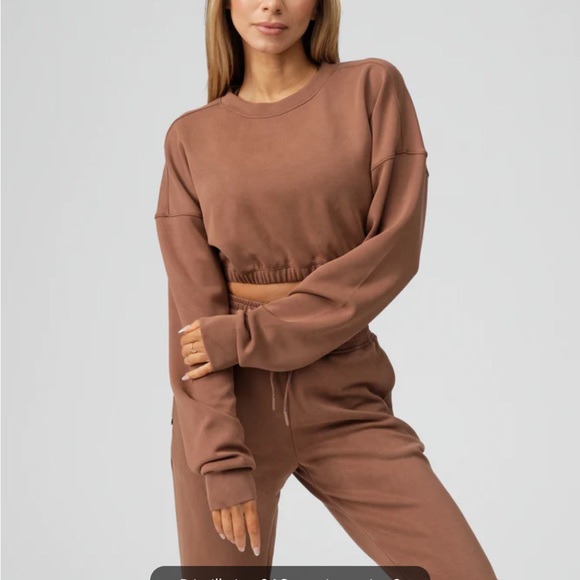 Buffbunny Collection | Tops | Buffbunny Luxe Long Sleeve Crop Cocoa ...
